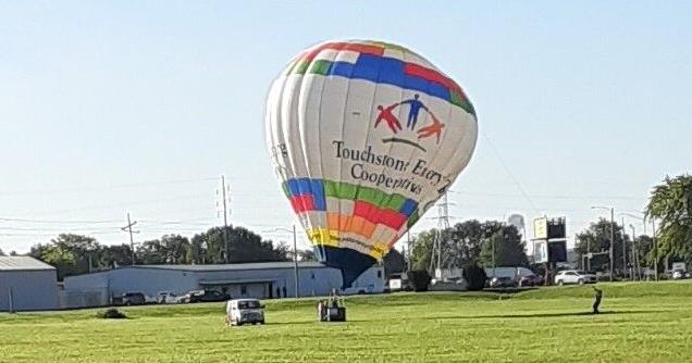 Touchstone Energy Cooperatives balloon lands in Decatur field