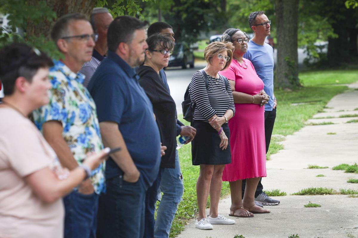 Couple shot at Decatur street party