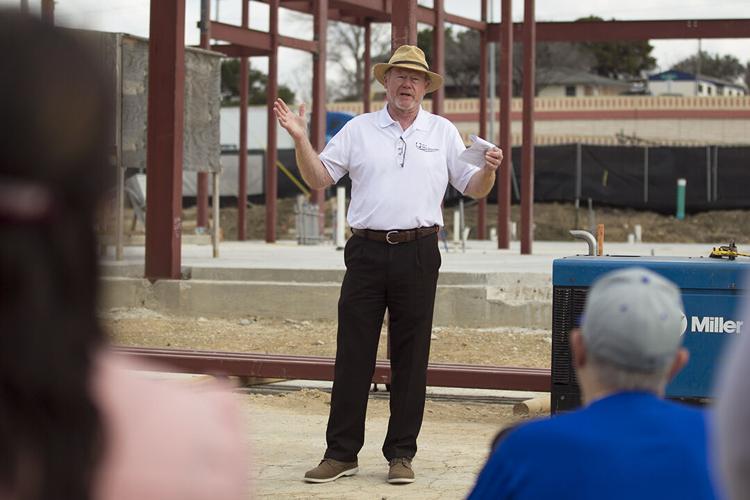 New Braunfels Public Library's westside branch topping-out ceremony ...