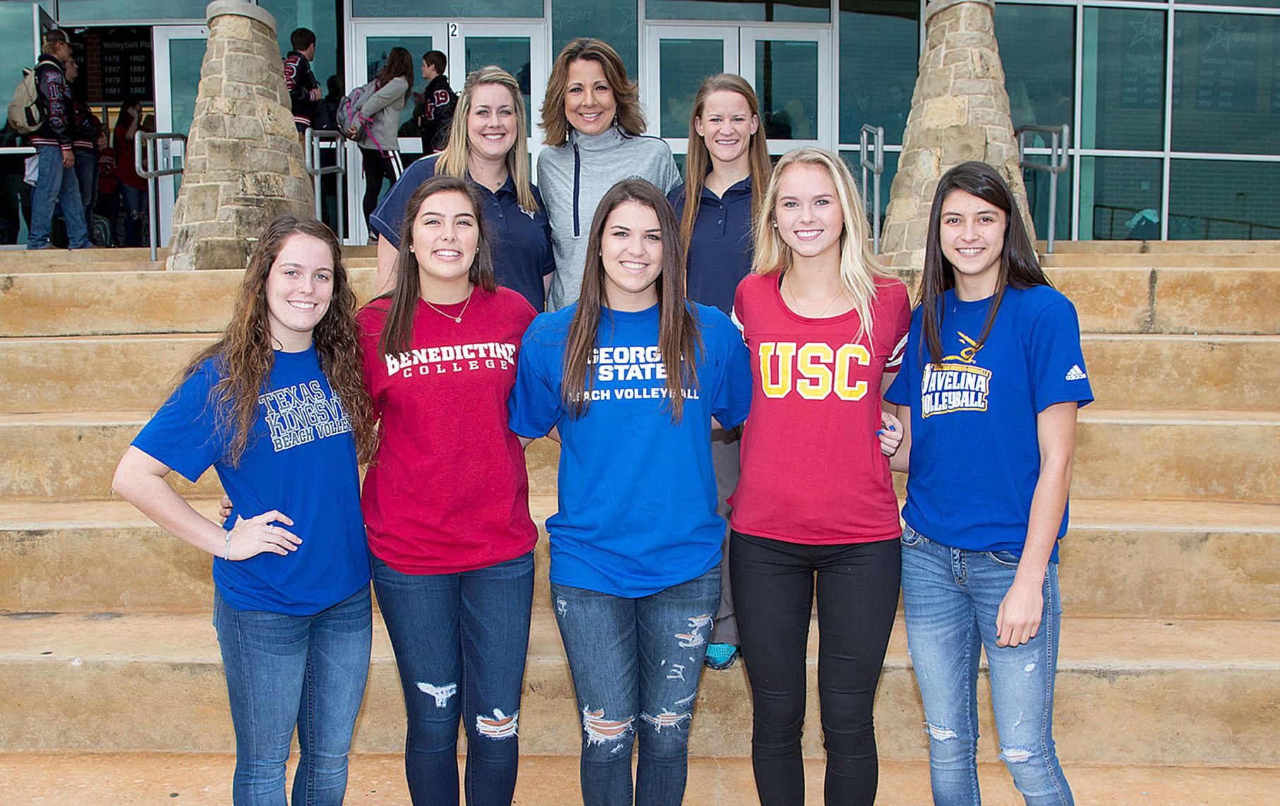 Smithson Valley volleyball sees 5 athletes sign to compete in college ...