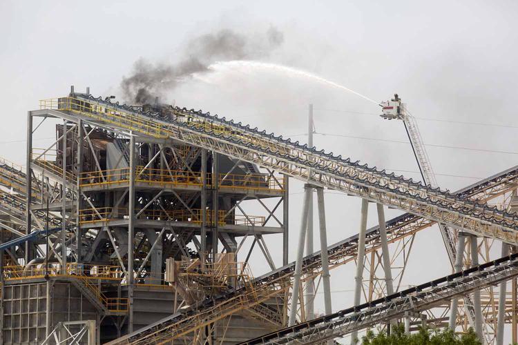 Firefighters battle blaze at Cemex facility | Community Alert | herald ...
