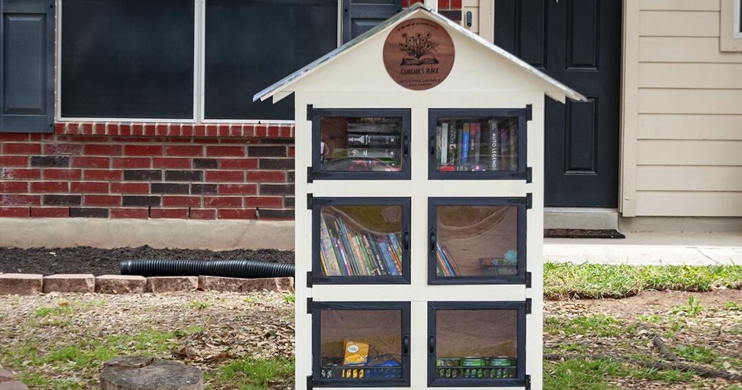 New Braunfels resident offers little free library, food pantry to ...