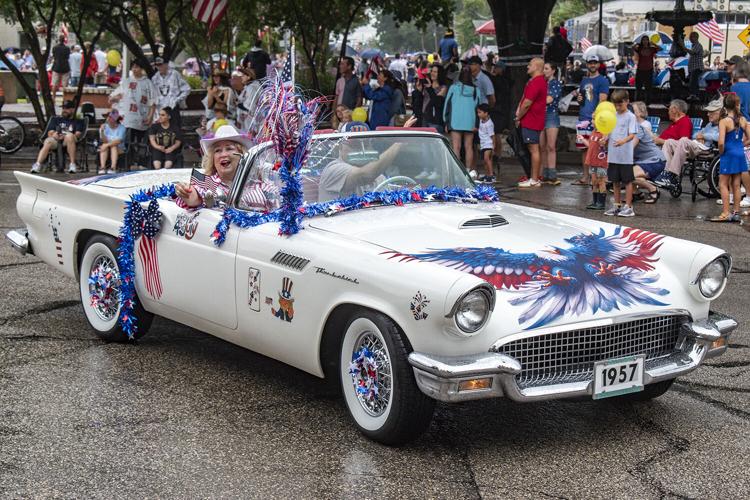 PARADE OF PATRIOTISM: Downtown New Braunfels dressed in red, white and ...
