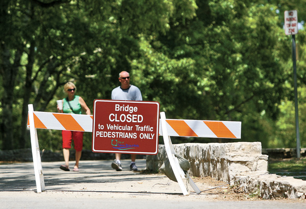 Gazebo Circle bridge first up as June 2010 flood repairs begin at Landa ...