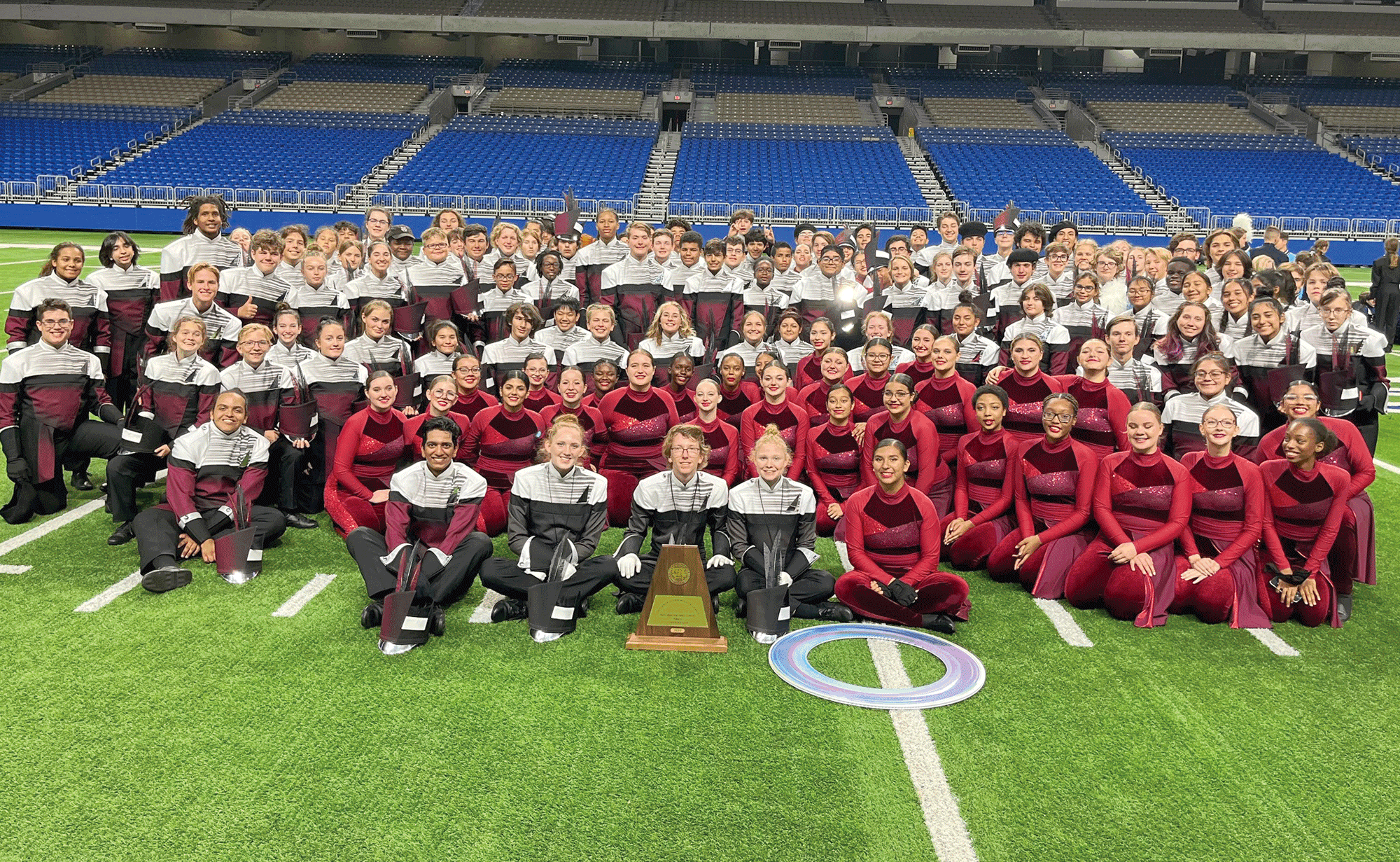 Pride of the Wolves: Davenport band, color guard place 7th at state ...