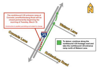 I-35 construction will keep traffic in New Braunfels on frontage road ...
