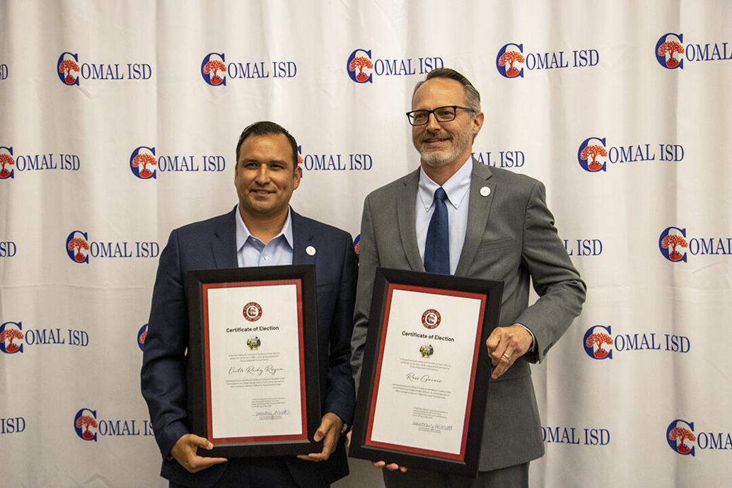 Reyna, Garner take oaths of office to Comal ISD board | News | herald ...