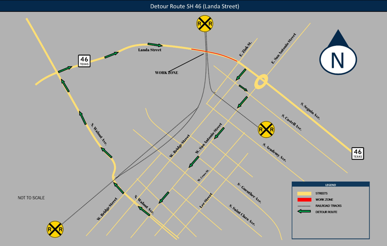 TxDOT reschedules Landa Street railroad underpass project in New ...