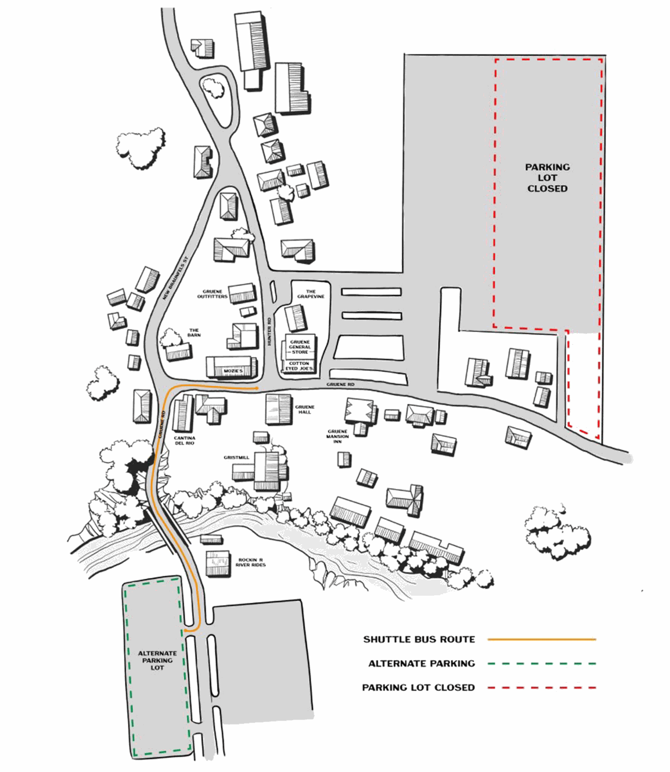 New 10-acre parking facility coming to Gruene Historic District in New ...