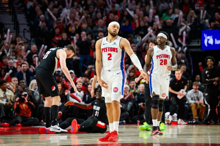 Duren scores 26 and Pistons beat Trail Blazers 110-102 after blowing 21 ...