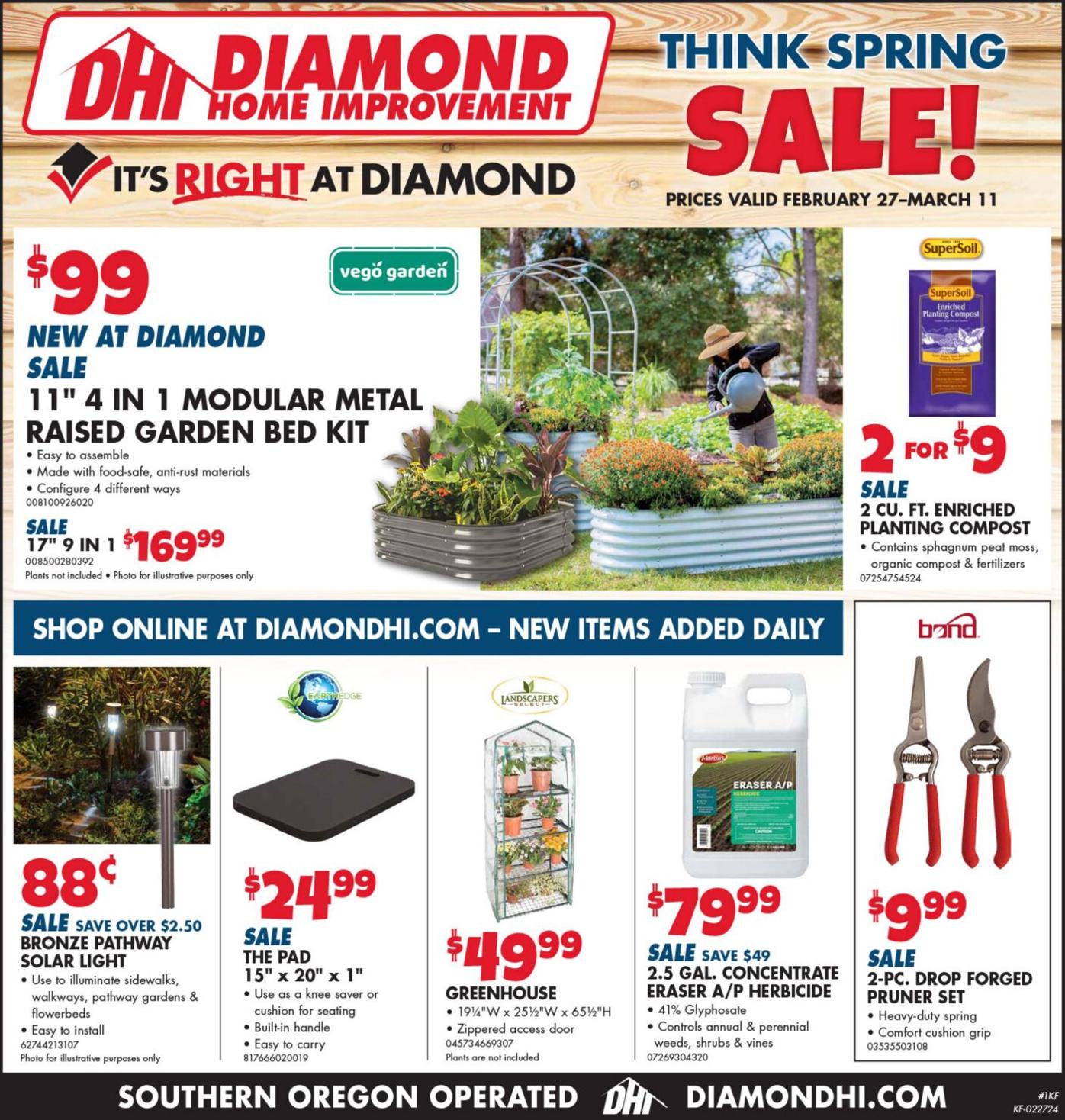 Diamond Home Improvement Think Spring | Circulars | heraldandnews.com
