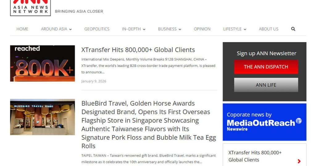 Media OutReach Newswire and Asia News Network (ANN) Form Corporate News ...