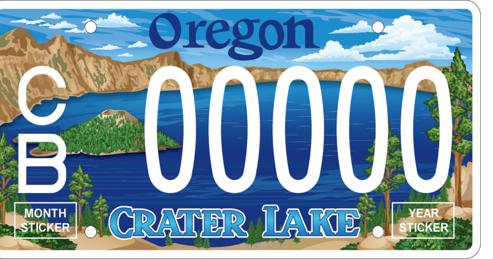 Redesigned Crater Lake license plate now available | News ...