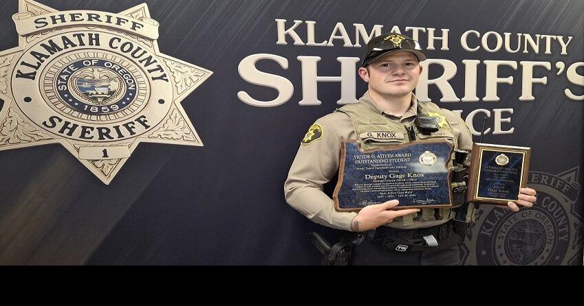 Klamath County Sheriff Office's Gage Knox wins prestigious honors at Oregon public safety ...