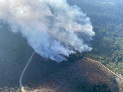 Larch Mountain fire continues growing in Clark County, prompting ...