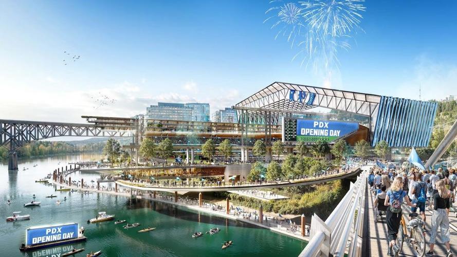 First look: Renderings show vision for MLB stadium in Portland | Sports ...