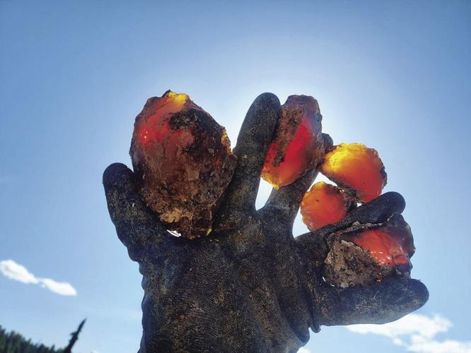 green fire opal mine