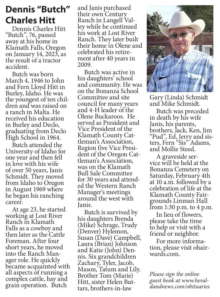 Dennis Hitt | News Of Record | heraldandnews.com