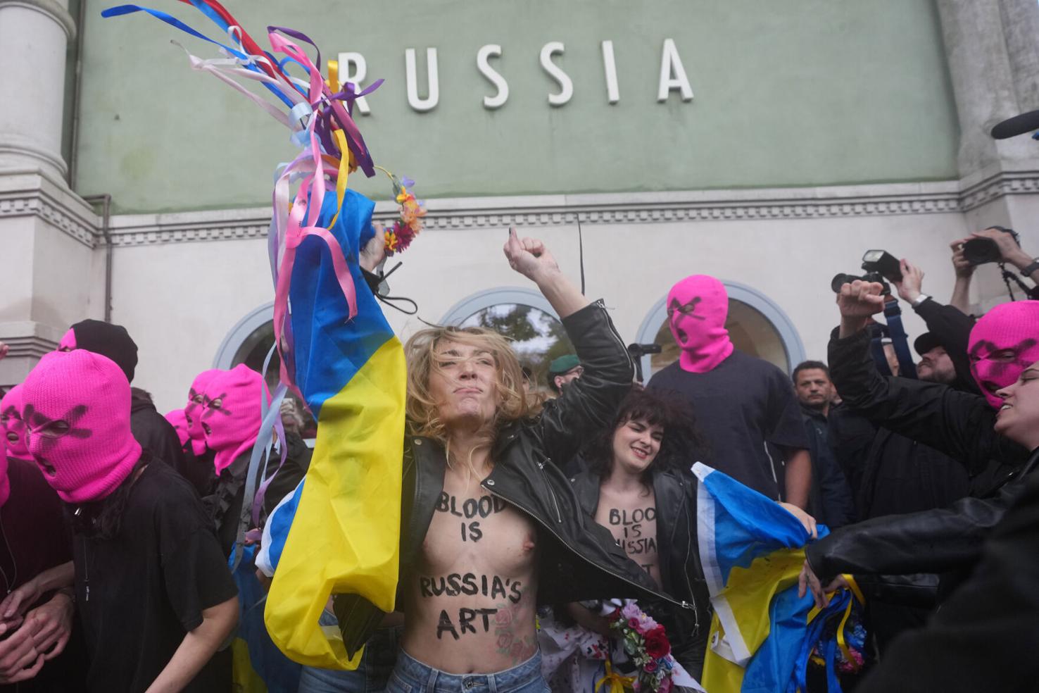 Italy Venice Biennale Protest Associated Press Heraldandnews