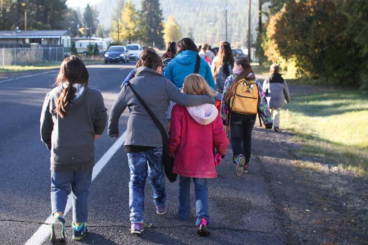 Chiloquin Elementary celebrates National Walk and Bike to School Day ...
