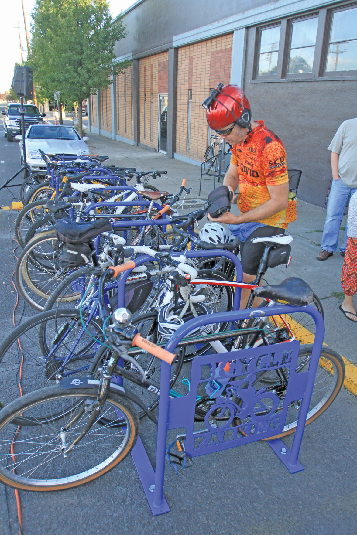 First bike corral installed downtown | News | heraldandnews.com