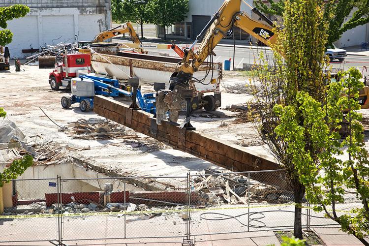 Balsiger facade comes down | Featured | heraldandnews.com