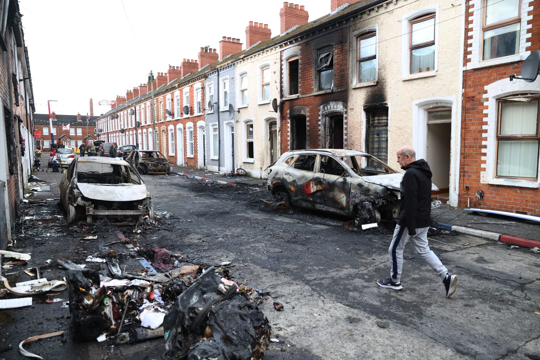 Photos show the aftermath of anti-immigration protests in Northern ...