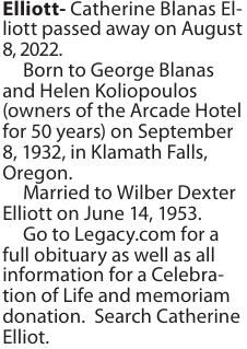 Catherine Blanas Elliott | Freeaccess | heraldandnews.com