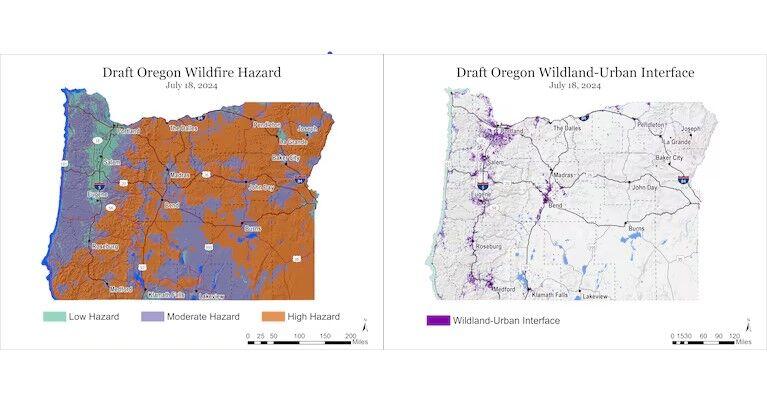 Oregon releases new draft wildfire hazard map | | heraldandnews.com