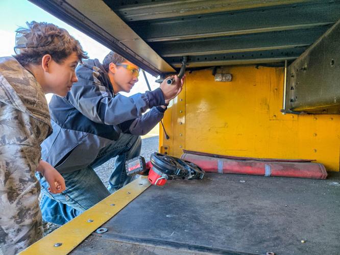 Henley High students constructing student-designed mobile wildfire ...