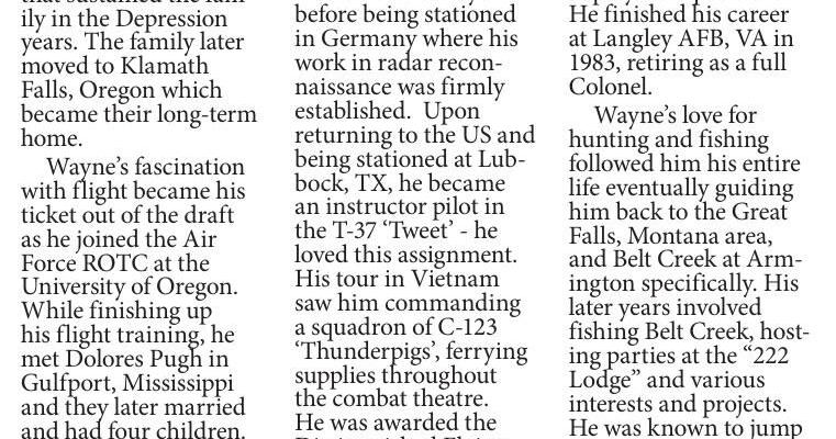 Wayne Ballantyne | News Of Record | heraldandnews.com