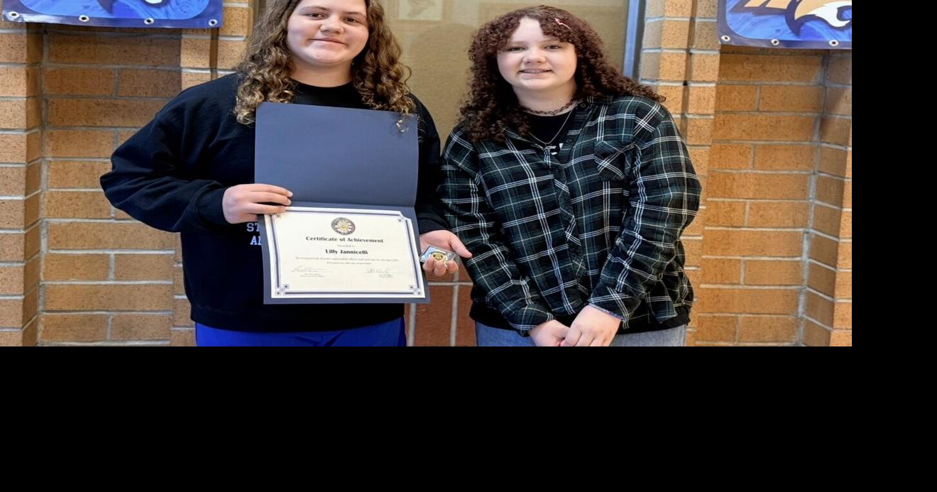 Ponderosa 7th grader Lilly Jannicelli receives certificate of ...