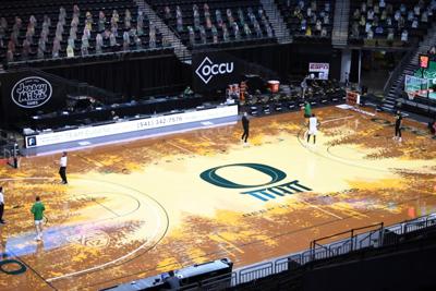 Oregon Ducks redesigning court at Matthew Knight Arena for move to Big ...