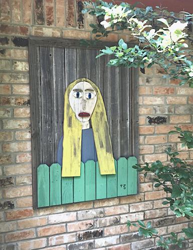 Greenville artist uses ceramics and wooden fencing in colorful original ...