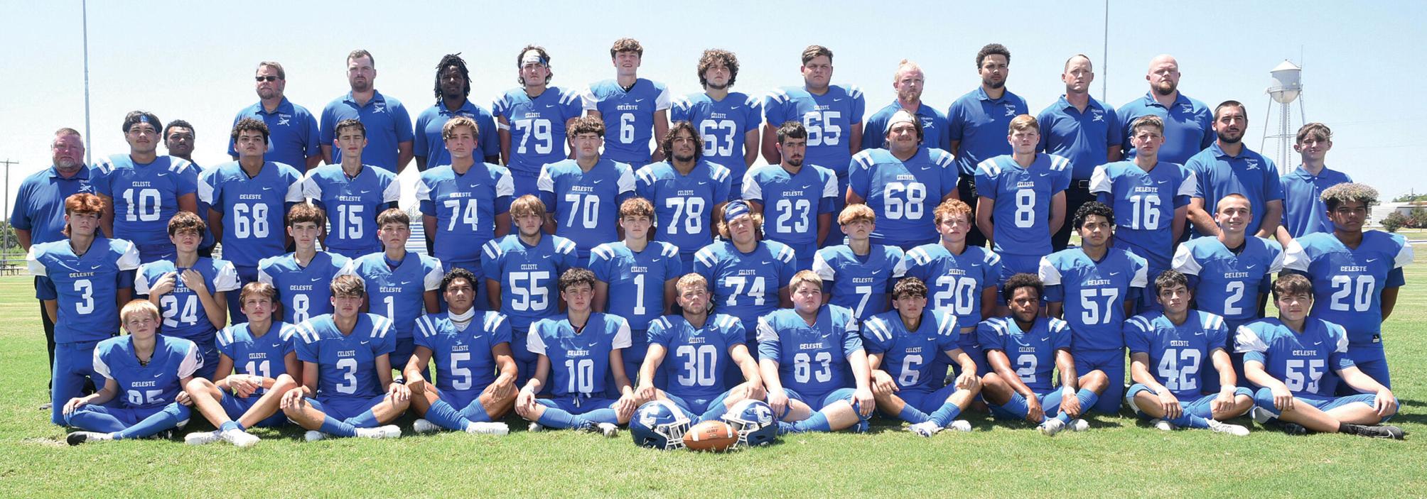 Celeste Blue Devils brave the heat in football practice | Sports ...
