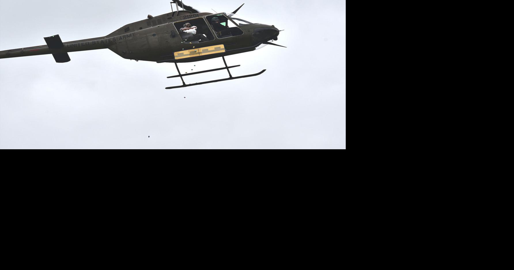 WILD PHOTO: Easter Egg Drop — Helicopter | | heraldbanner.com