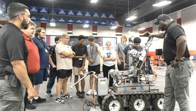 DFW Airport PD donates retired bomb defusal robot to GISD | Local News ...