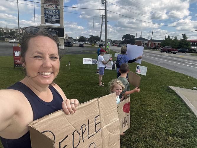 Data center draws small but vocal group of protesters | Local News ...