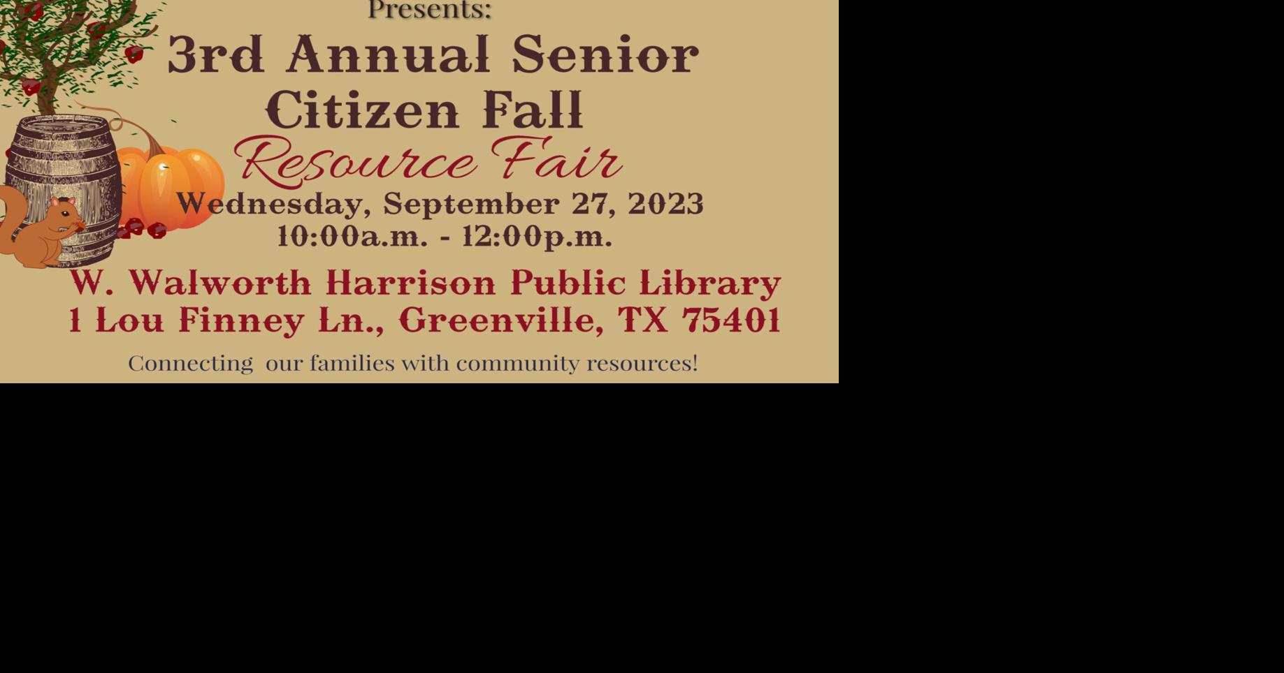 Senior Citizen Fall Resource Fair this Wednesday | Lifestyles ...