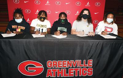 Five Greenville Lions football players sign | Sports | heraldbanner.com