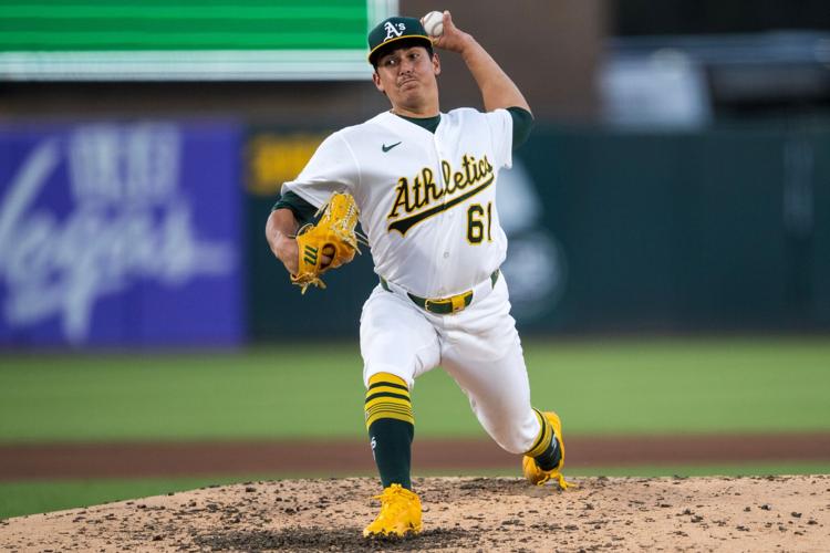 Gage Jump spins gem and A's score 5 in 1st to beat Angels 5-0 after ...
