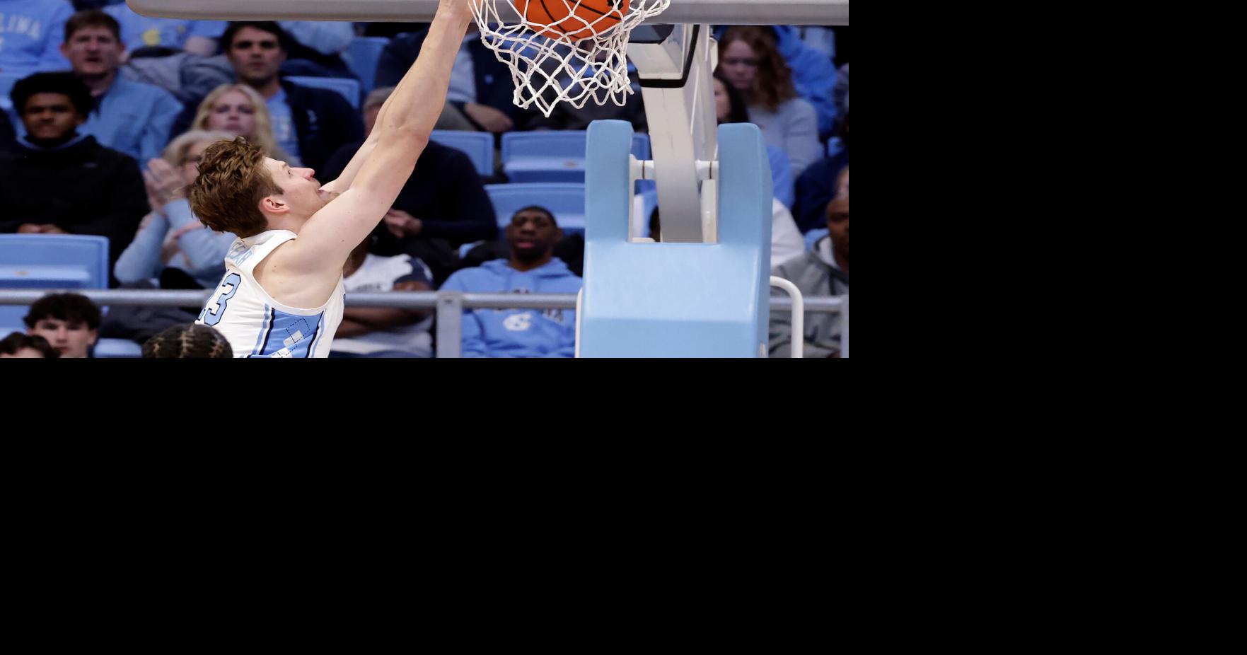 Veesaar's career night leads No. 12 North Carolina over ETSU, 77-58 ...