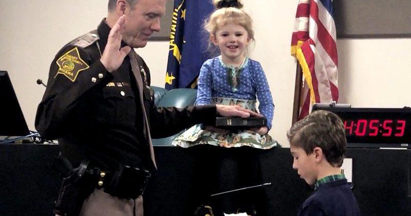 Sheriff sworn-in for fourth term by grandkids | Local News ...