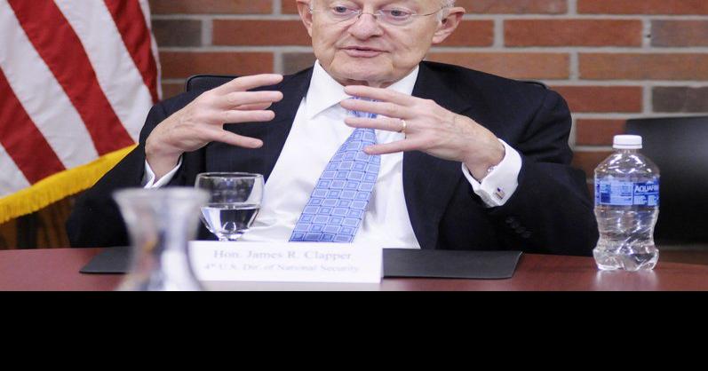 James Clapper talks to students, community on international threats ...