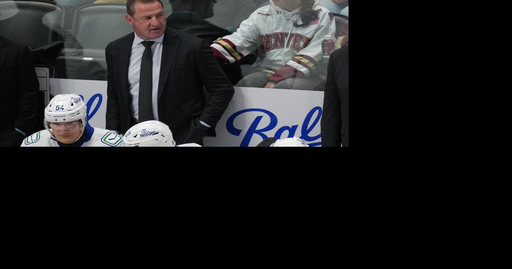 Vancouver Canucks fire coach Adam Foote after finishing last in the NHL ...