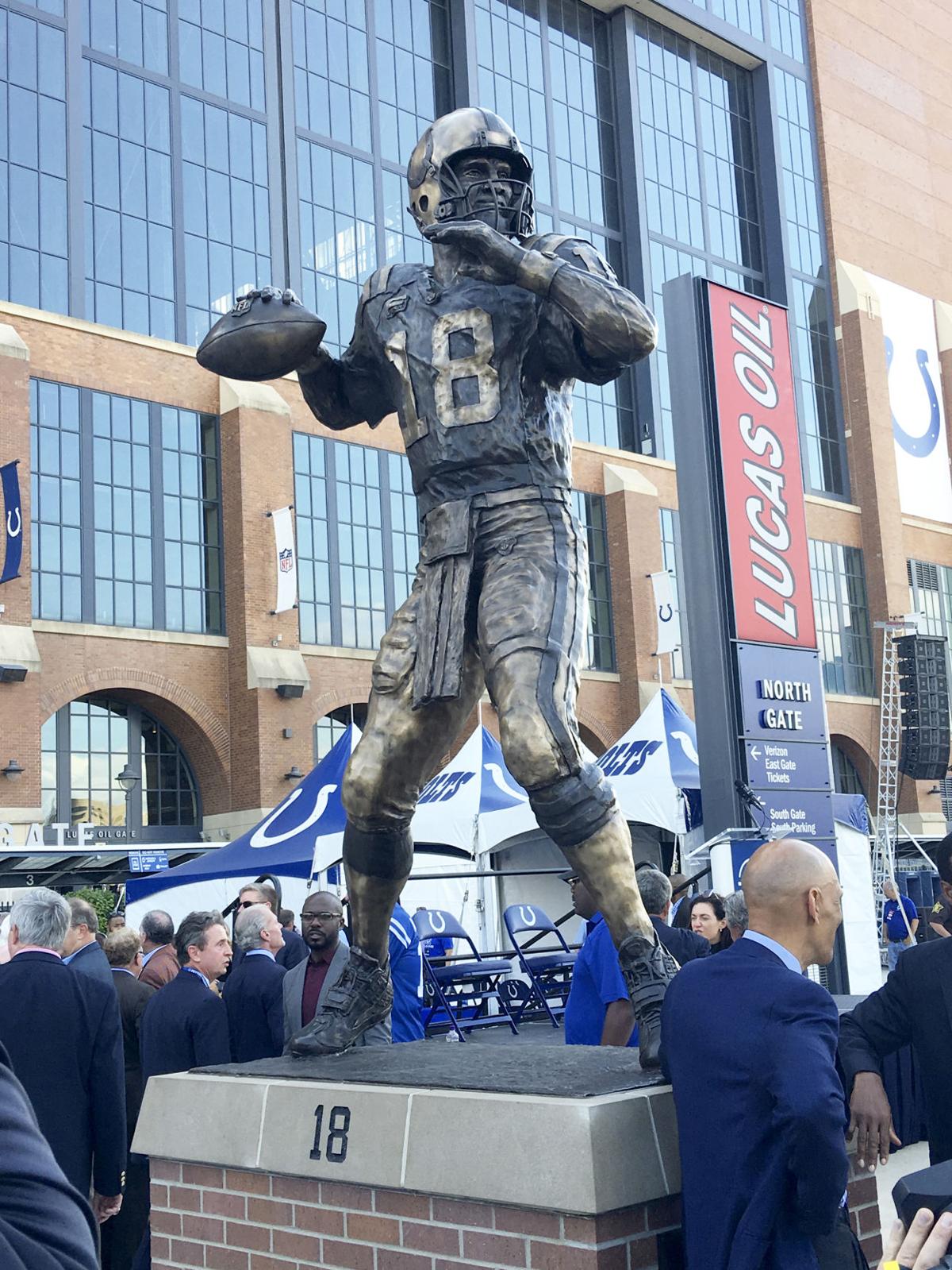 Colts unveil Manning statue to kick off weekend celebration | Sports ...
