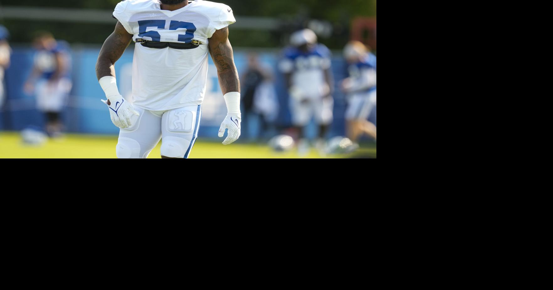 Leonard takes first reps in full pads with first-team defense | Colts ...