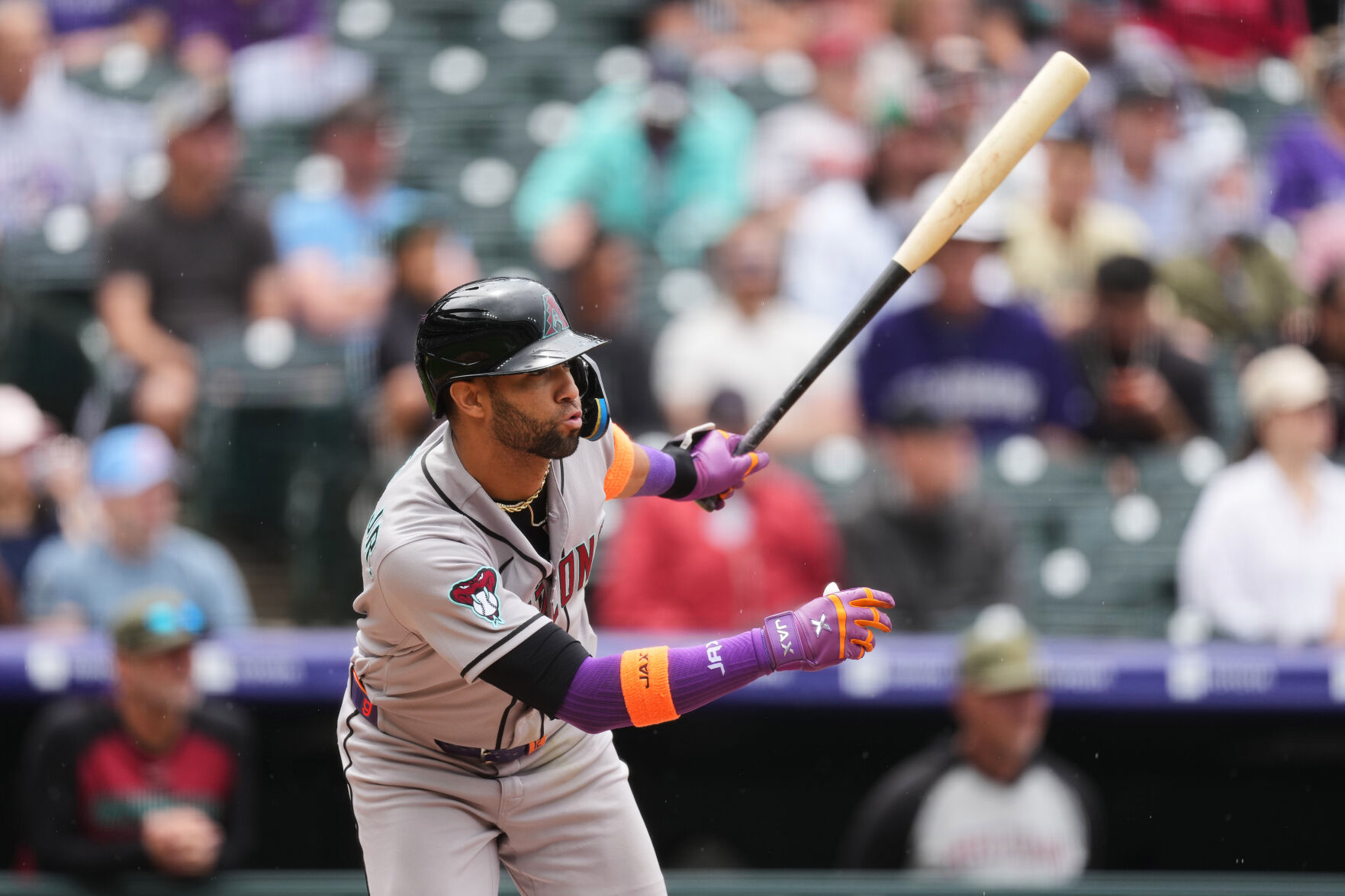 Diamondbacks' Lourdes Gurriel Jr. leaves game vs. Rockies with left ...