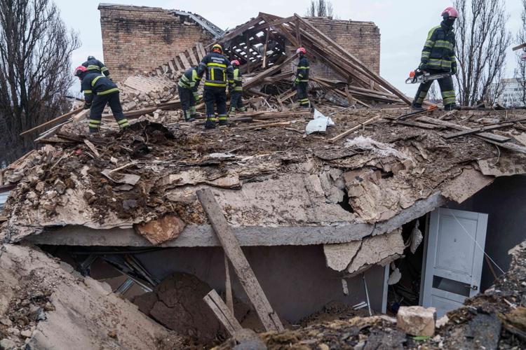 Photos show the destruction after Russia's latest attacks on Kyiv ...