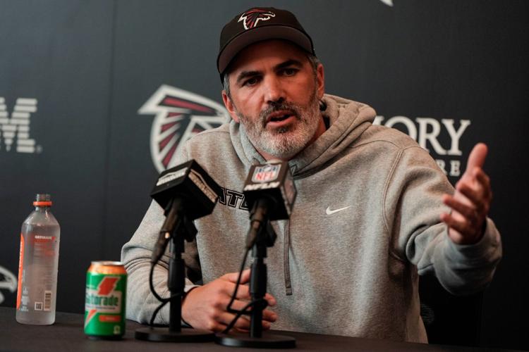 Sacks leader Pearce returns to Falcons for minicamp following a ...